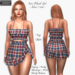 Second Life Marketplace - [Xprs] - Isis Plaid Set Blue -Red